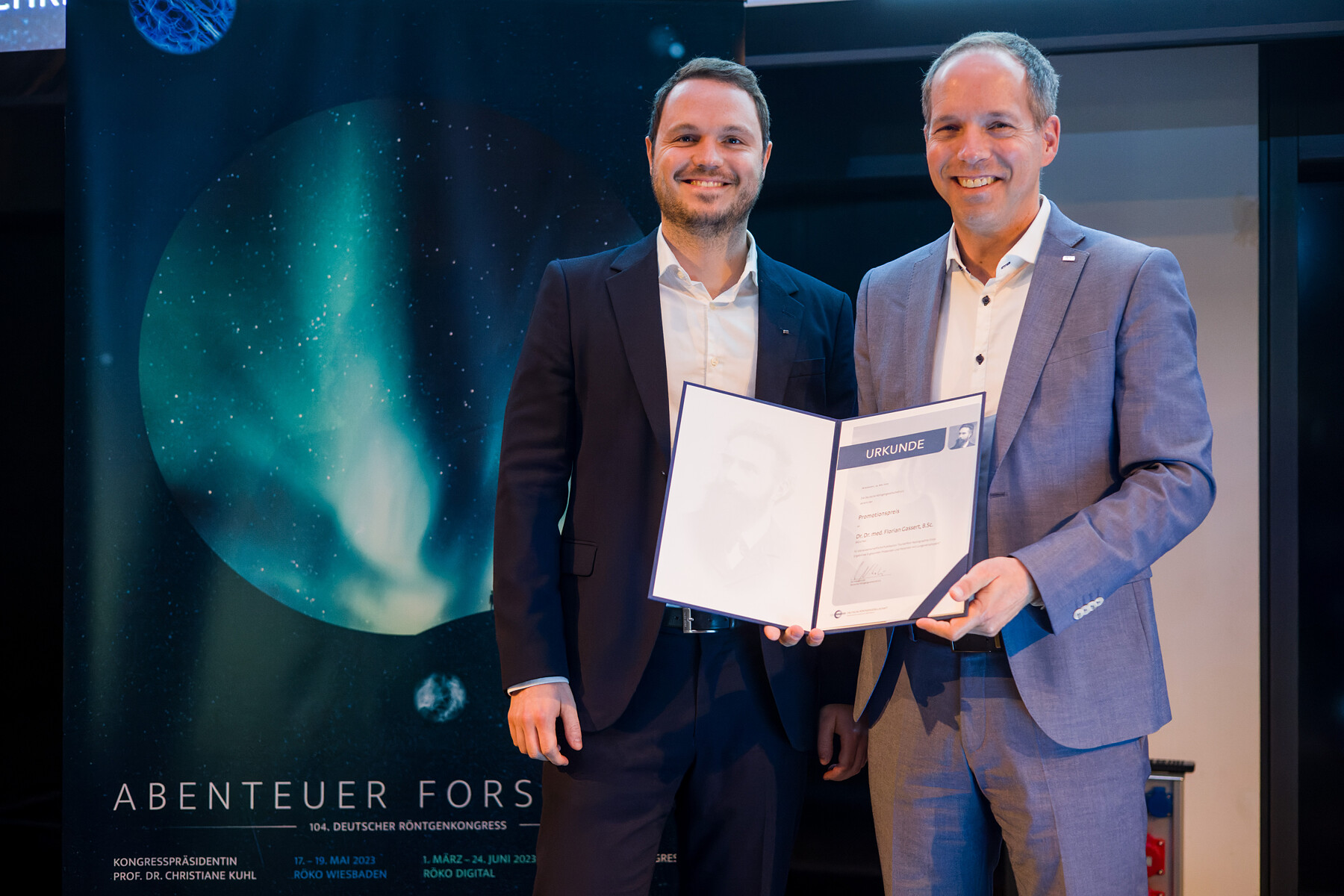 Promotionspreis der Deutschen Röntgengesellschaft an Dr. Dr. Florian ...